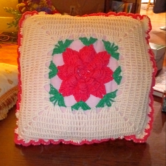 Handmade | Accents | Vintage Gorgeous Crochet Sham Pillow | Poshmark